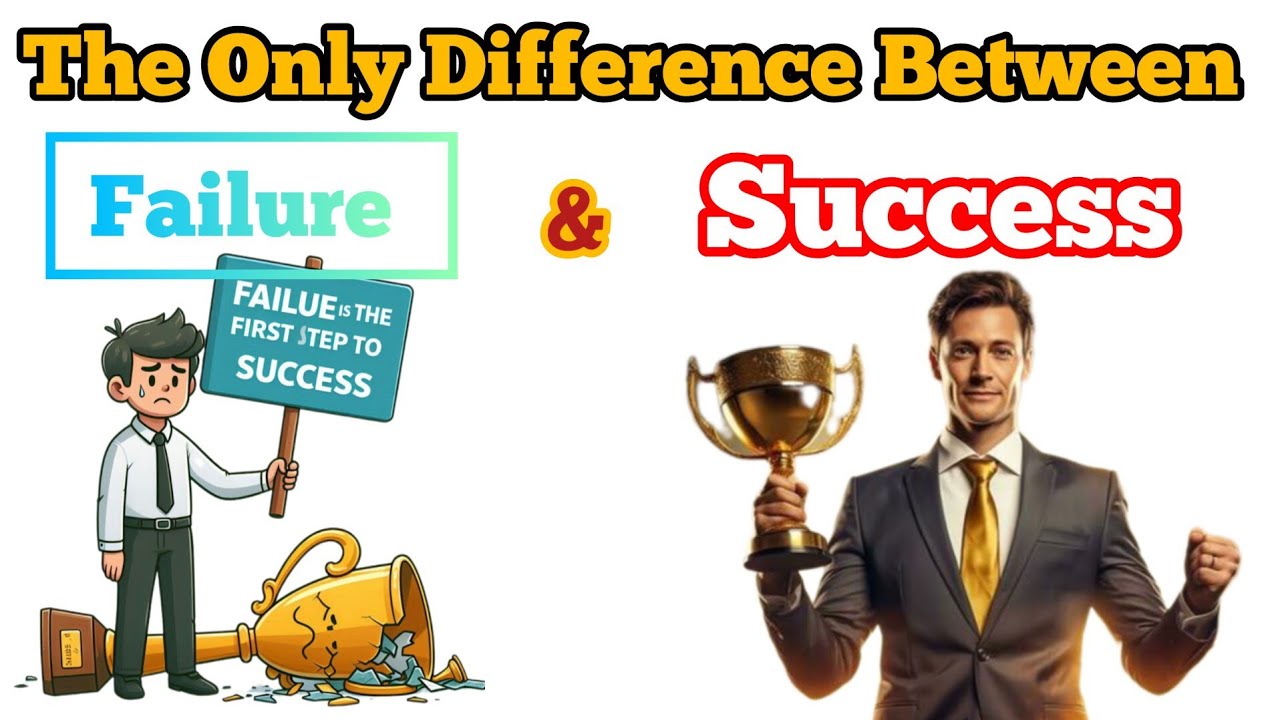 The Only Difference Between Success And Failure - YouTube