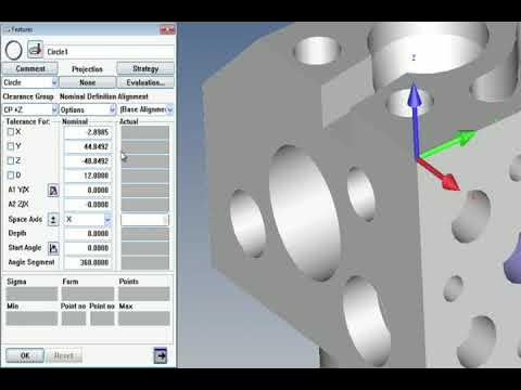 ZEISS CALYPSO Cmm POLAR PATTERN Nasıl yapılır? - YouTube