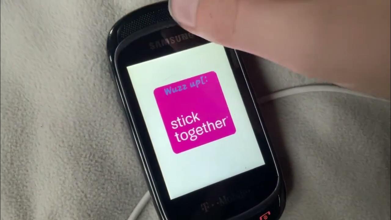 Samsung SGH-T669 power up and down - YouTube