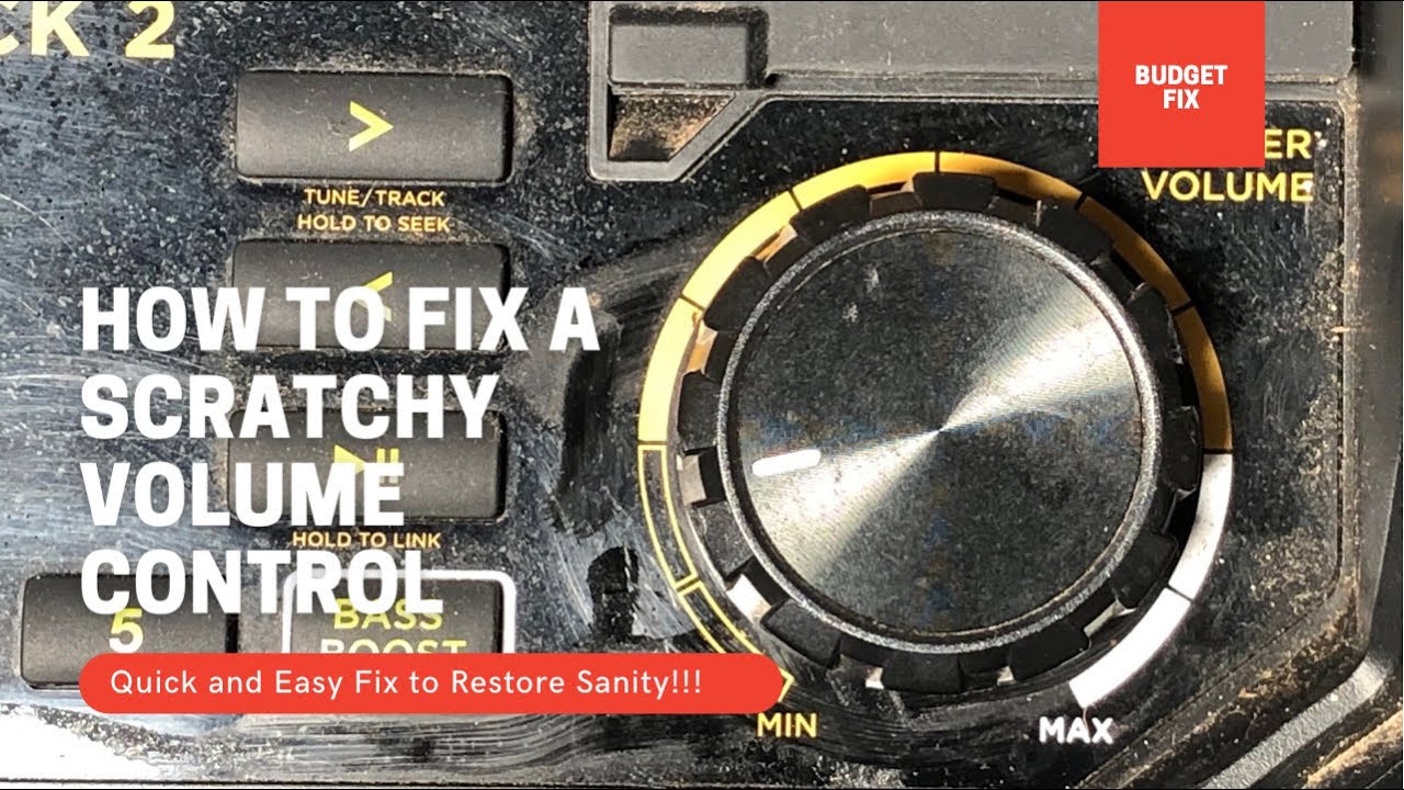 How To Fix Anything With A Scratchy Volume Control YouTube How To Fix Anything With A Scratchy Volume Control YouTube
