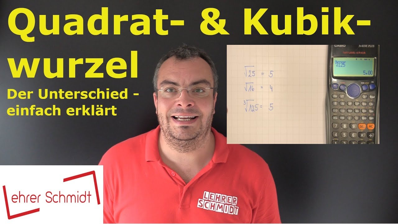 Quadratwurzel & Kubikwurzel | Mathematik - einfach erklärt ...