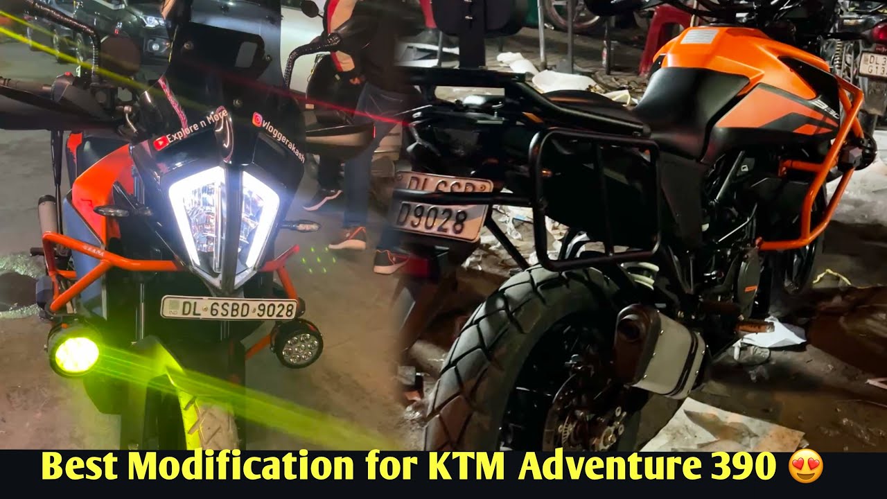 KTM Adventure 390 Ready for long Ride 😍 | Best Modifications 😍 - YouTube