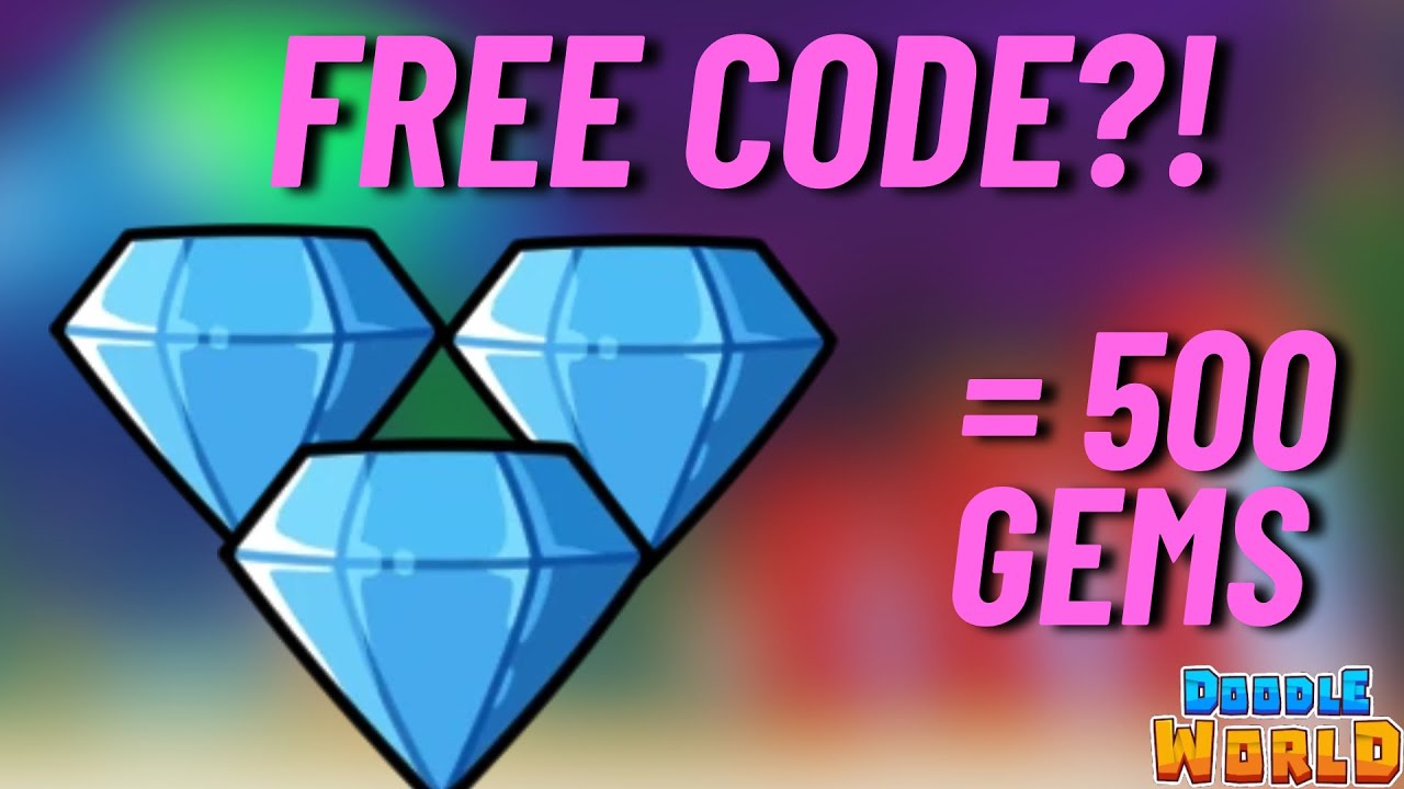 *FREE* 500 GEM Code in Doodle World - YouTube