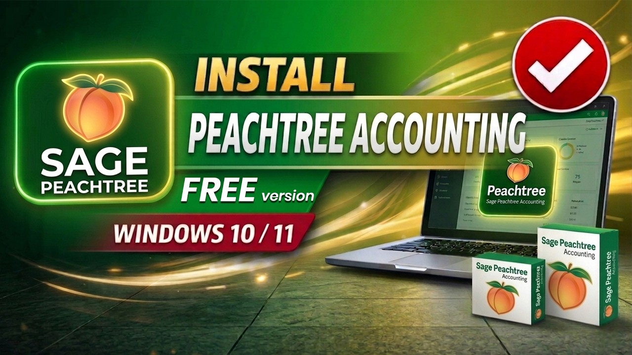 How to Install Peachtree (Sage 50) Accounting on Windows 10/11. - YouTube