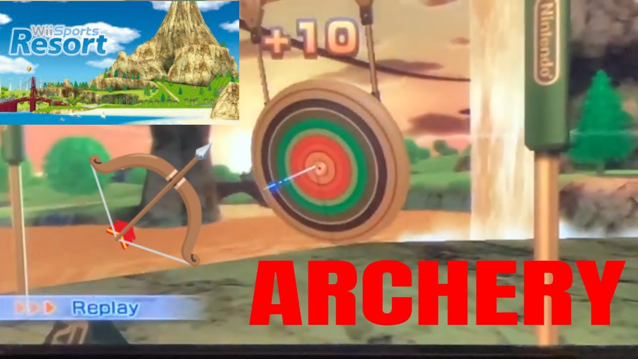 Wii Sports Resort #18 | Archery | Omicron123 - YouTube