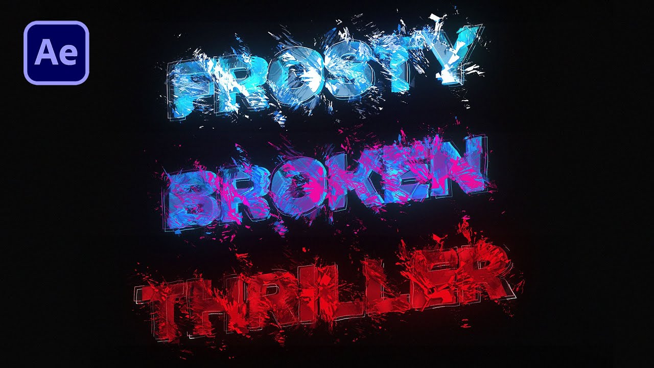 Create Distorted Advanced Title Animation in After Effects - Full Tutorial - YouTube