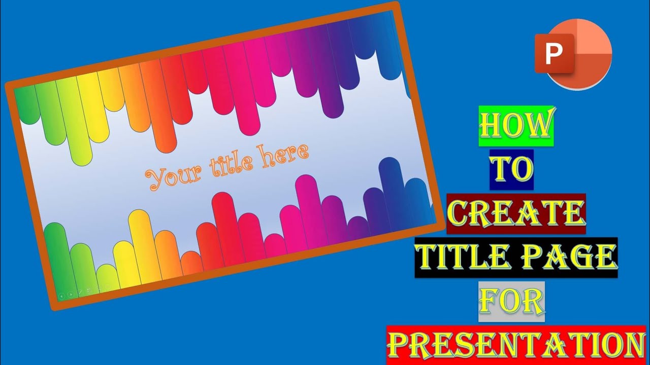 How to create creative title slide for presentation #shorts #powerpoint ...