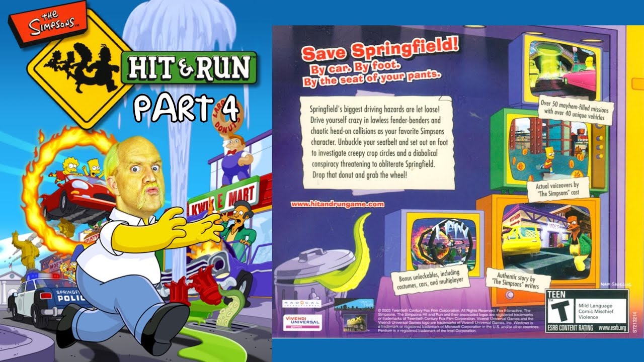 Zeke Plays: The Simpsons Hit & Run part 4 - YouTube