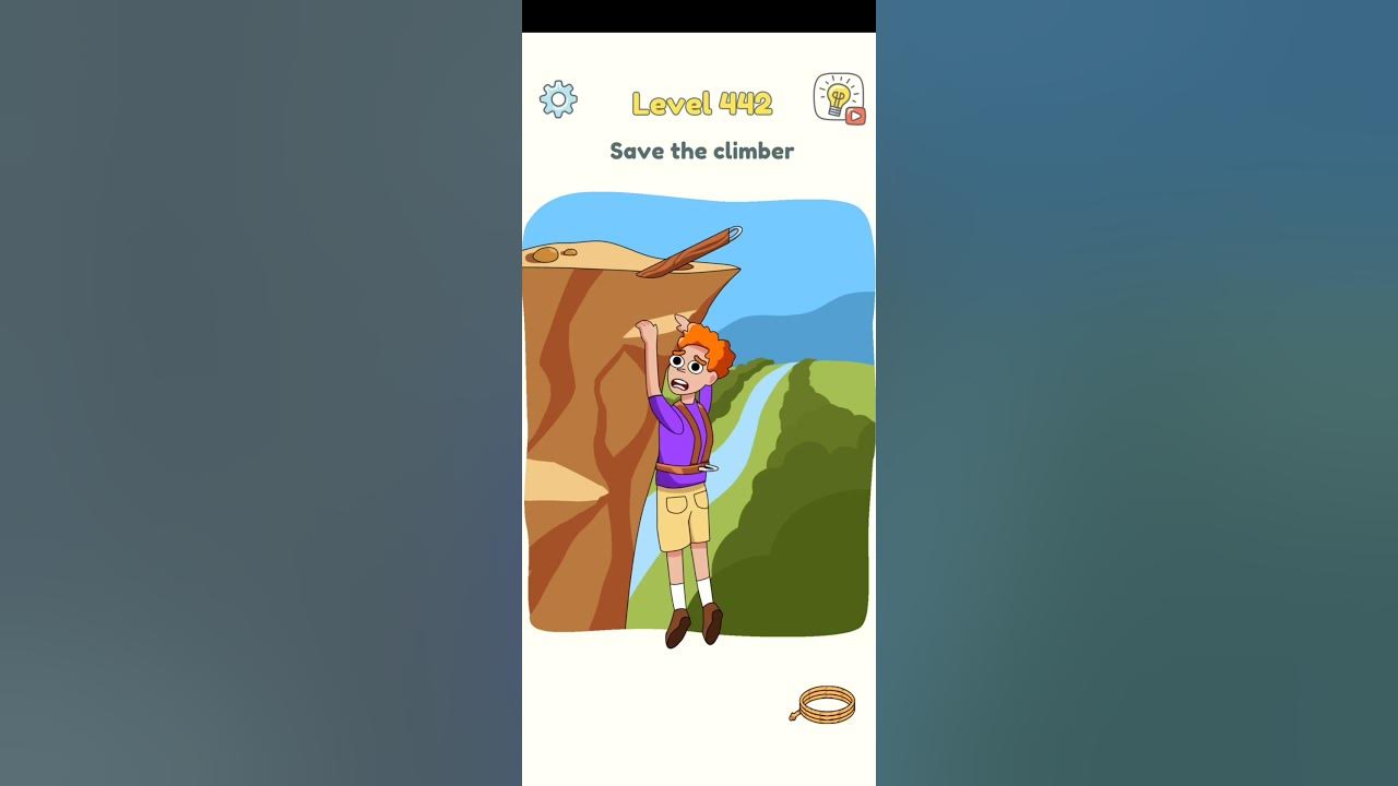 DOP 3 Level 442 - Save the climber - Channel Game Mikir - YouTube