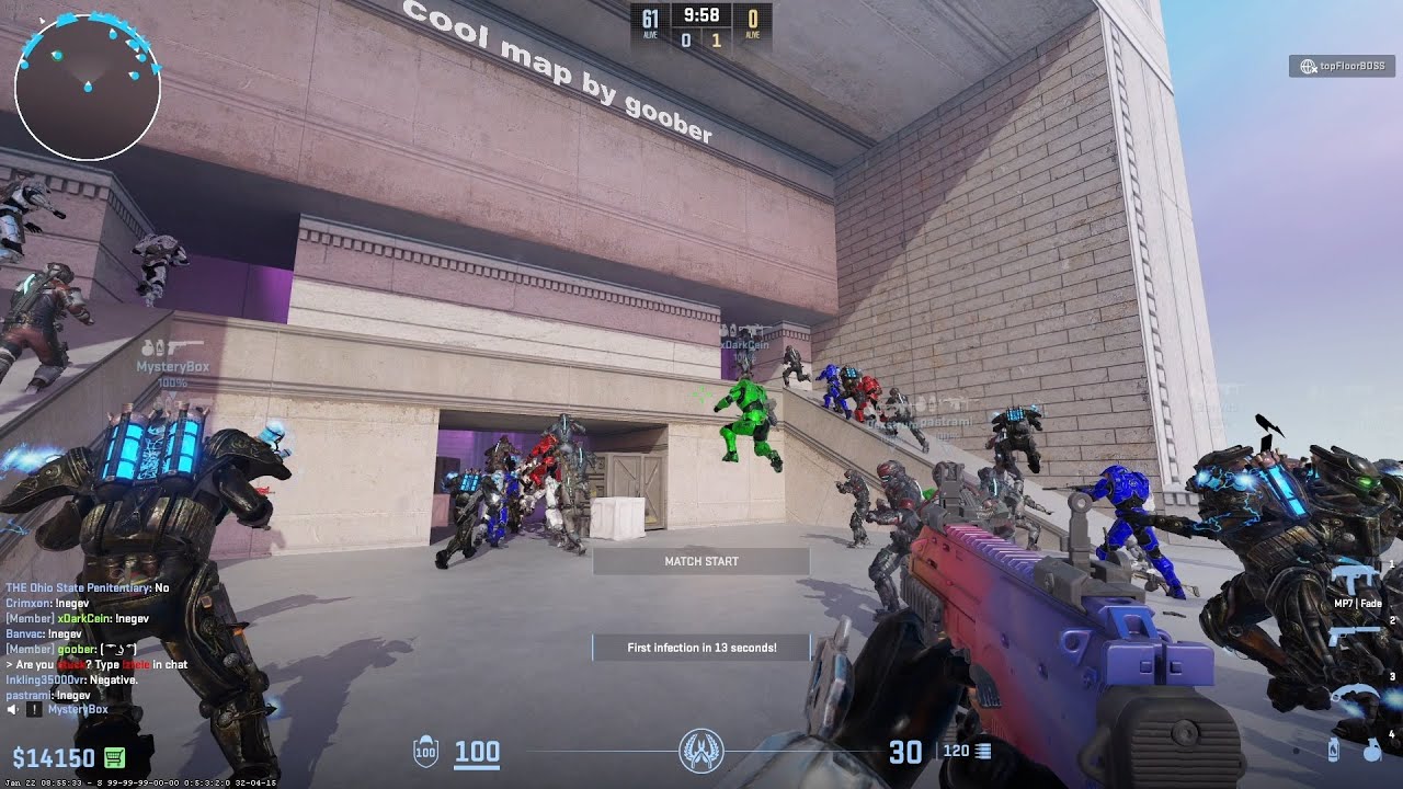 CS2 Zombie Escape ze_virtual_insanity_v1 On GFL - YouTube