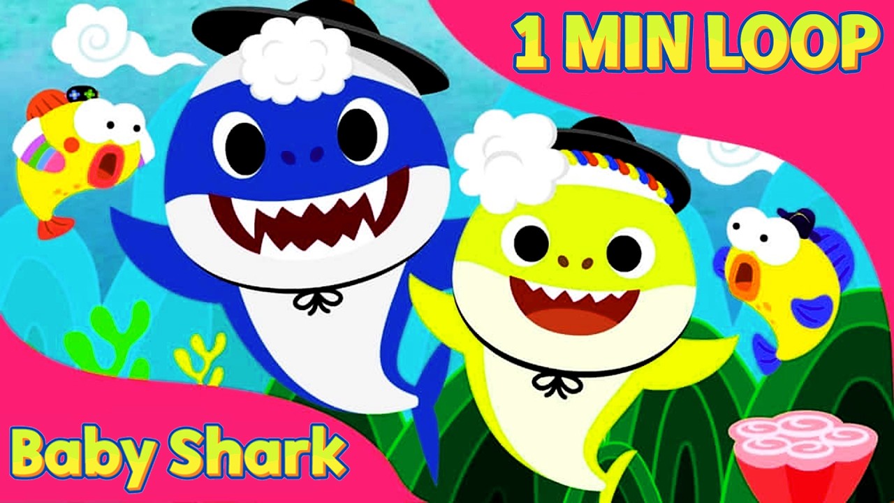 Baby Shark Dance [2 MIN LOOP] Remix 🎶 PINKFONG Style Sound Variations ...