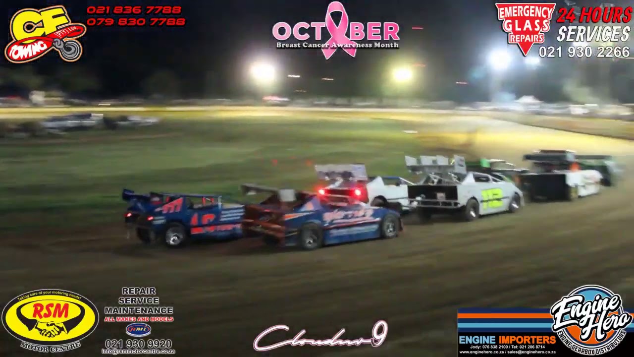 Kleinplasie Mega Oval: Heat 2 – AMS V8’s – 2020/10/10 - YouTube