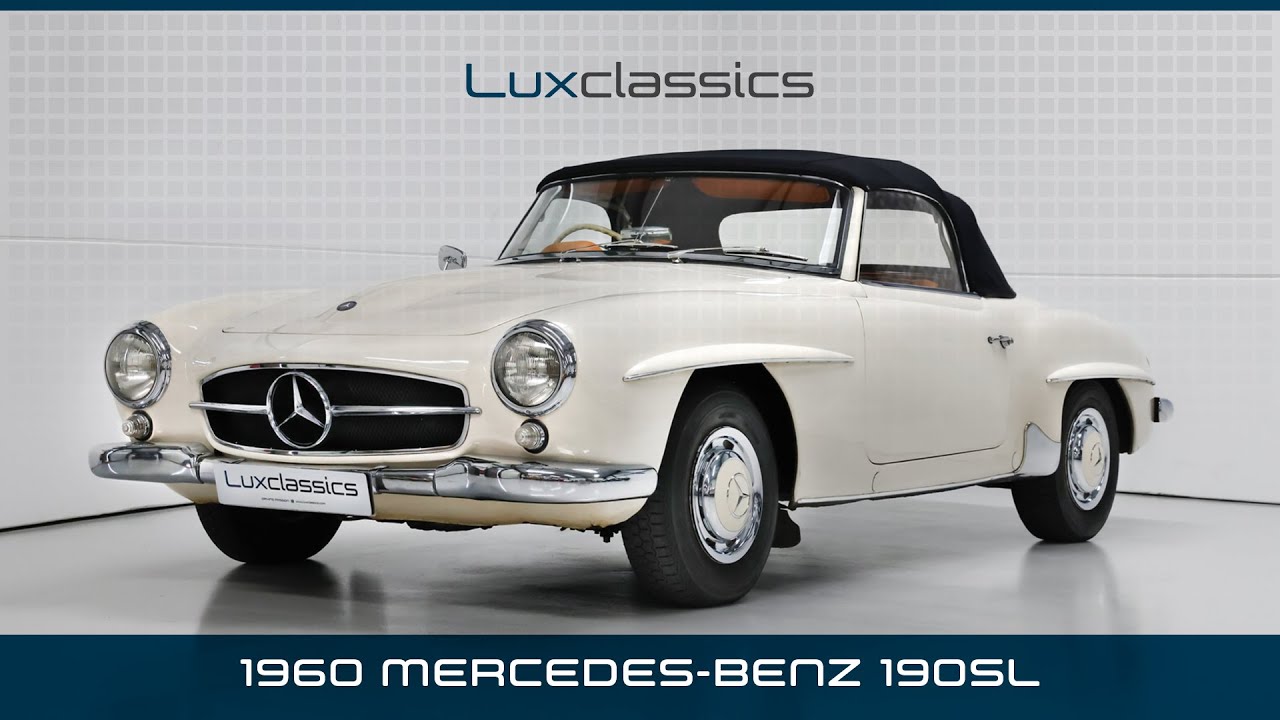 LUX CLASSICS 1960 WHITE MERCEDES-BENZ 190SL 190 SL RHD WELL PRESERVED ...