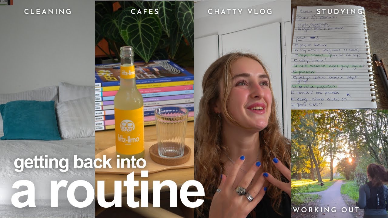 getting back into a routine! | productive days - YouTube