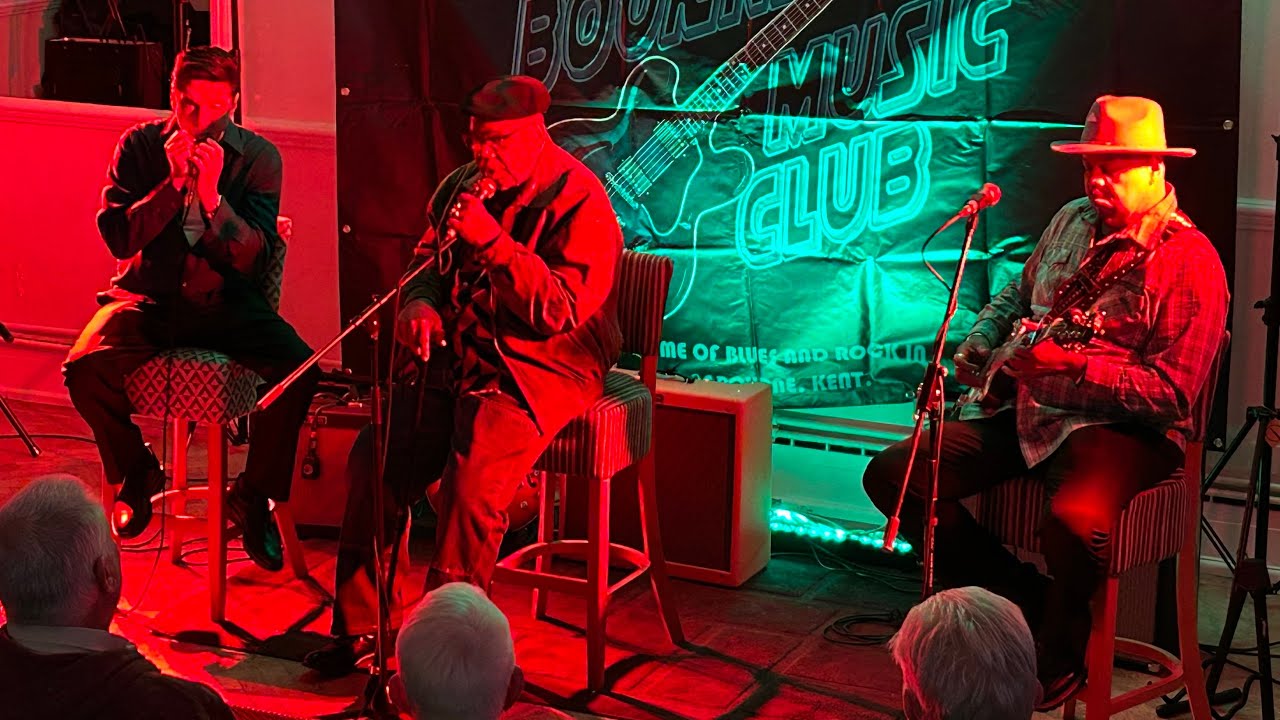 Oscar Wilson, Bob Corritore and Jimi Primetime Smith in the UK, November 2024 - YouTube Music