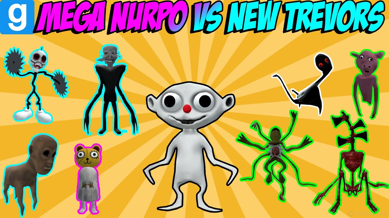 MEGA NURPO vs. NEW TREVOR HENDERSON CREATURES! - Garry's Mod Sandbox ...