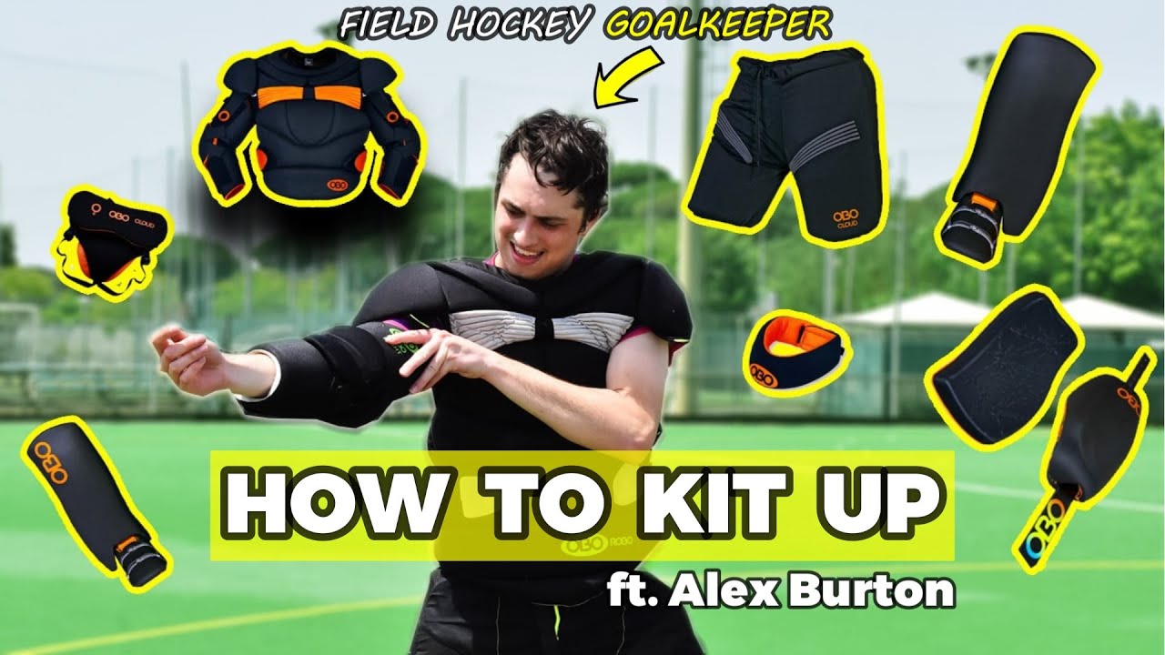 Field Hockey Goalkeeper's Kit Set Up - YouTube