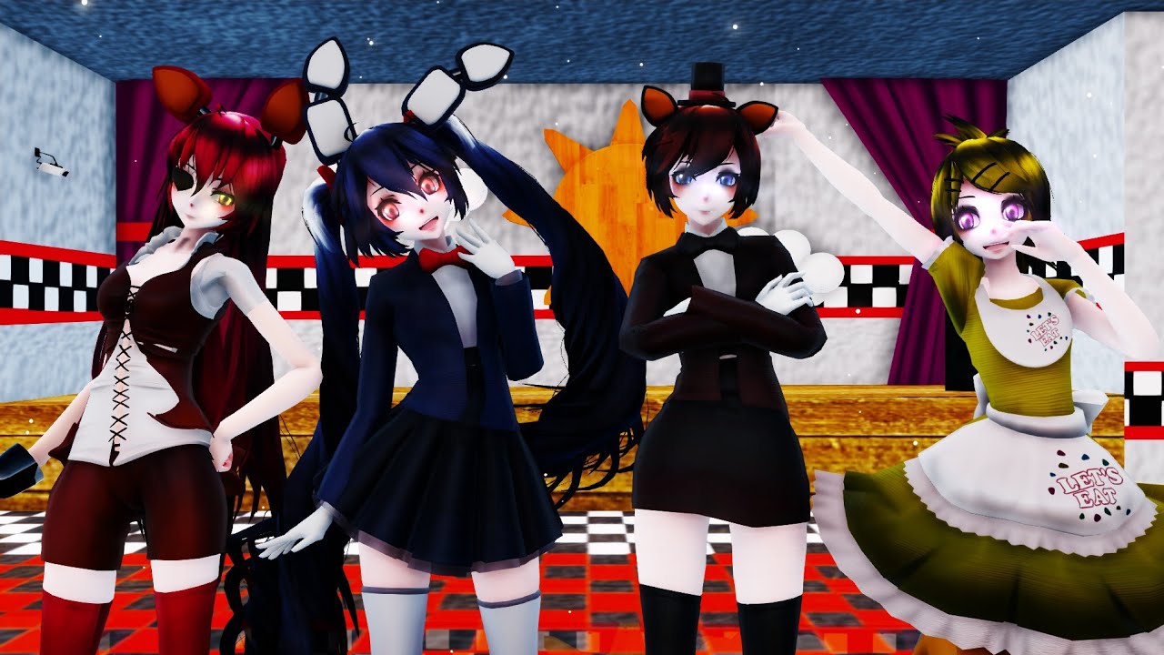 【MMD x FNAM】•.¸What The Hell¸.• - YouTube
