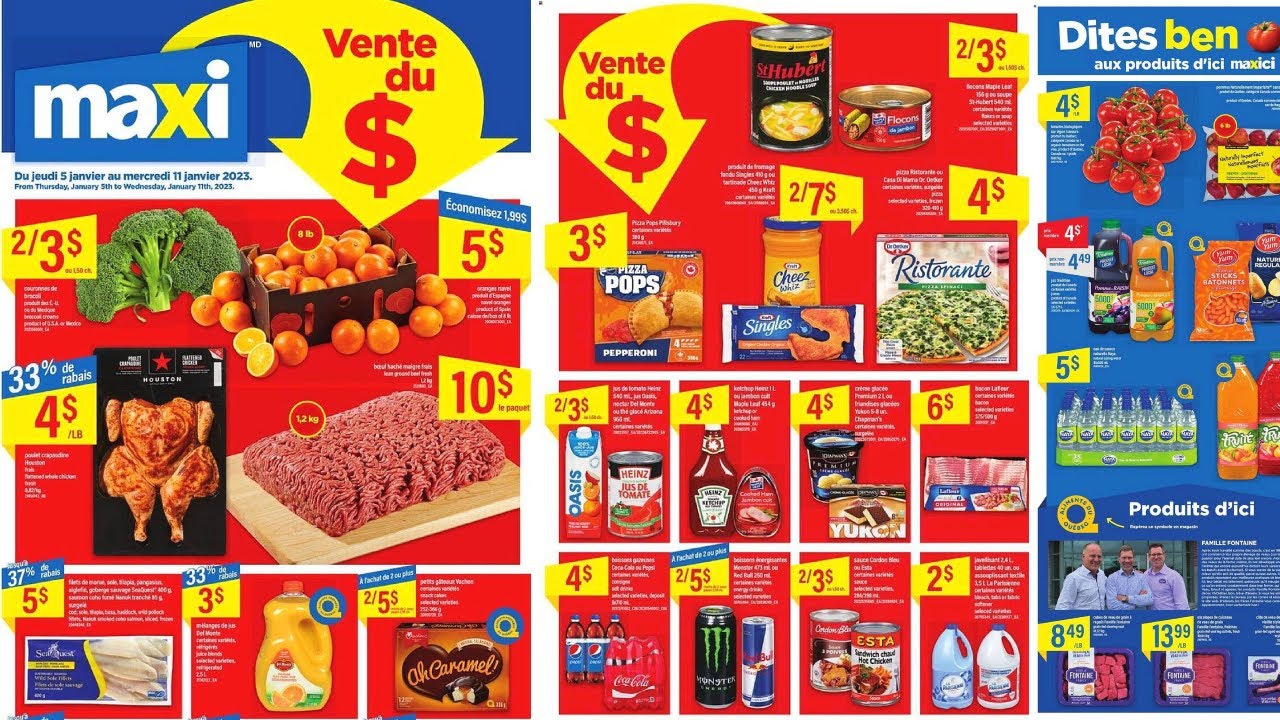 Circulaire Maxi Québec 🇨🇦 | 05 Janvier - 11 Janvier - YouTube
