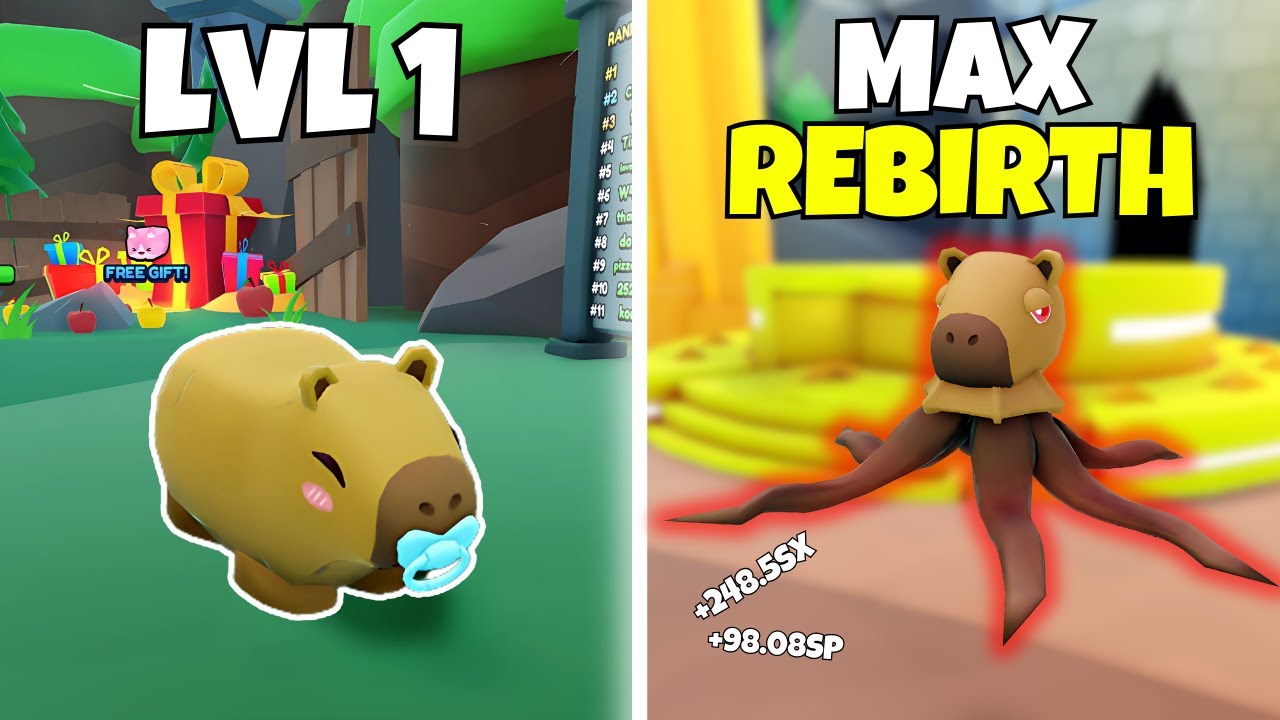 I UNLOCKED ALL WORLDS and Hit MAX REBIRTH in Capybara Evolution ...