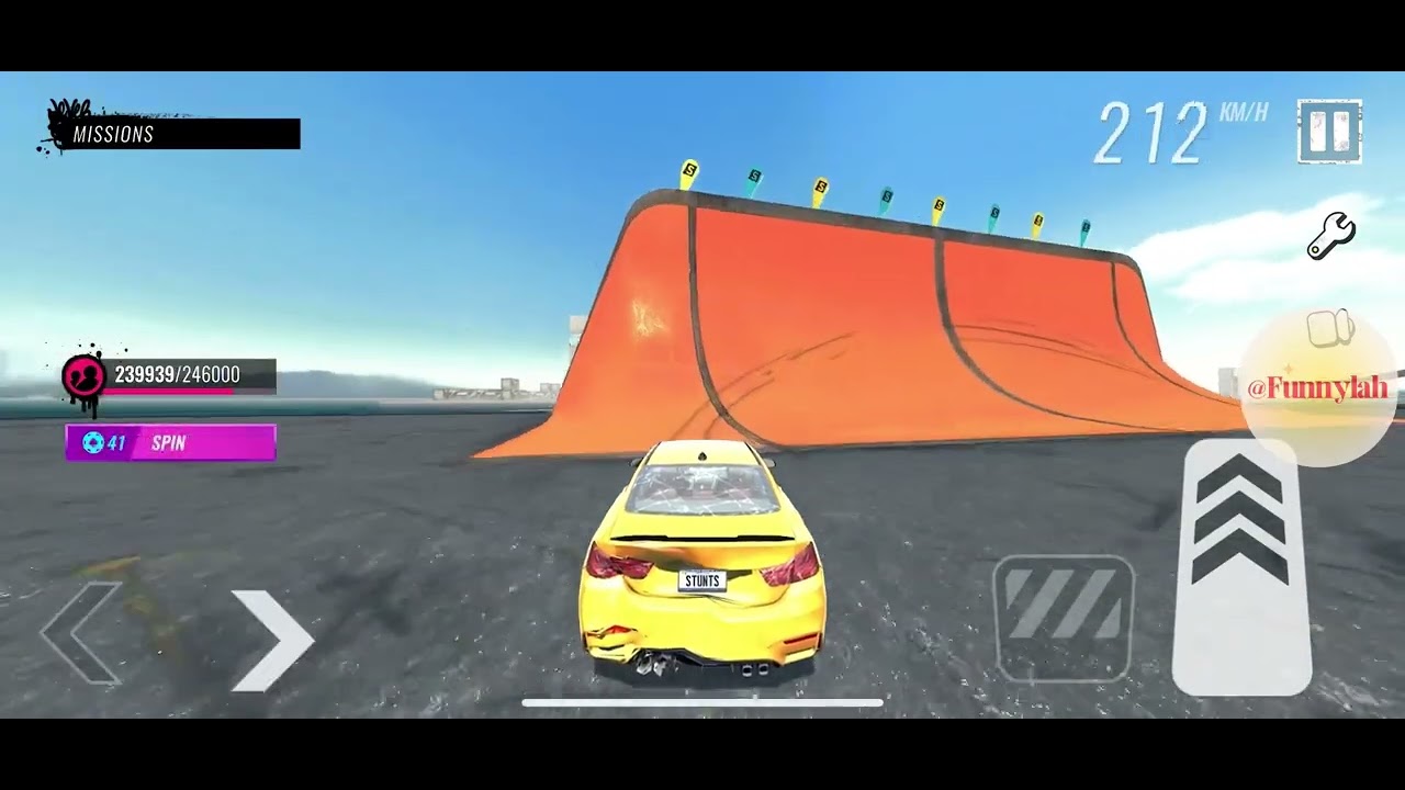 Ramp Car Racing - Car Racing 3D - Yellow Car Incridible Drifting - iOS ...