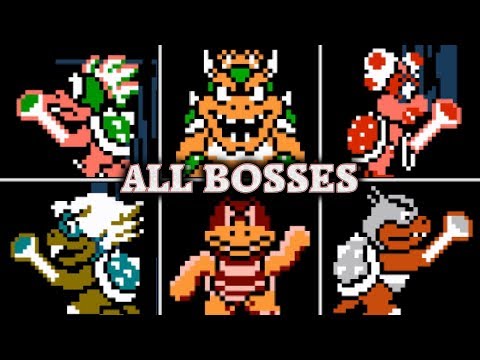 Super Mario Bros. 3 - All Boss Fights & Ending (No Damage)