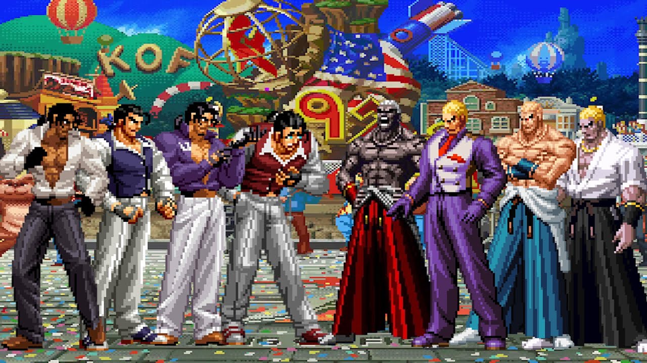 [KOF Mugen] Robert Garcia Team vs Geese Howard Team - YouTube
