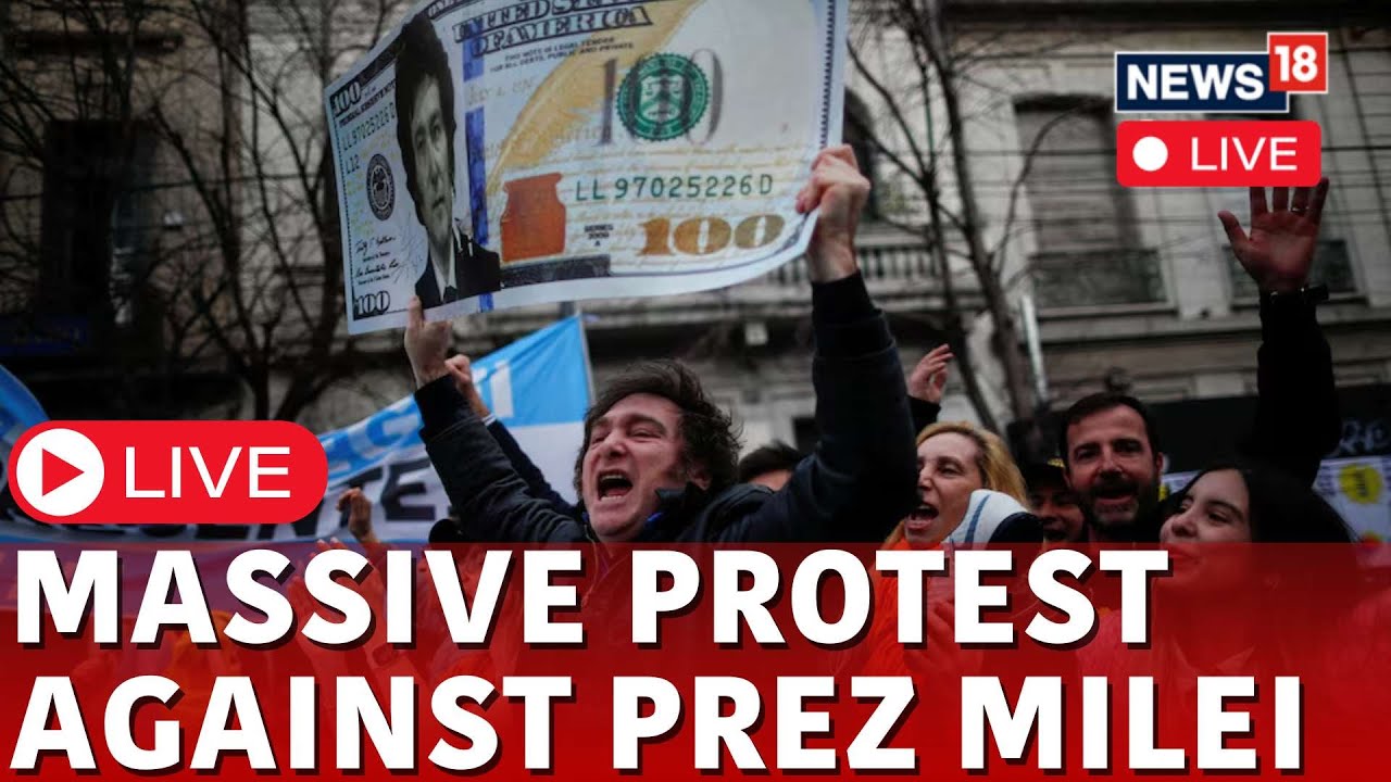 Argentina President Javier Milei Faces Protest Over Omnibus Bill ...