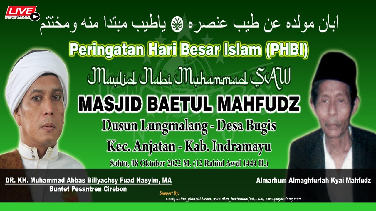 🔴 PERINGATAN HARI BESAR ISLAM ** MAULUD NABI MUHAMMAD SAW ** SABTU 08 ...