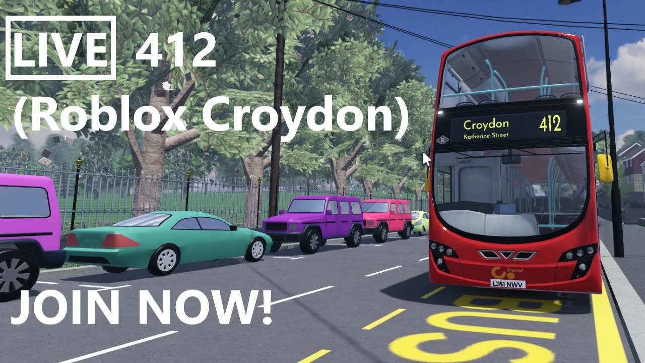 LIVE | ROBLOX CROYDON | DRIVING ROUTE 412 | JOIN NOW! - YouTube