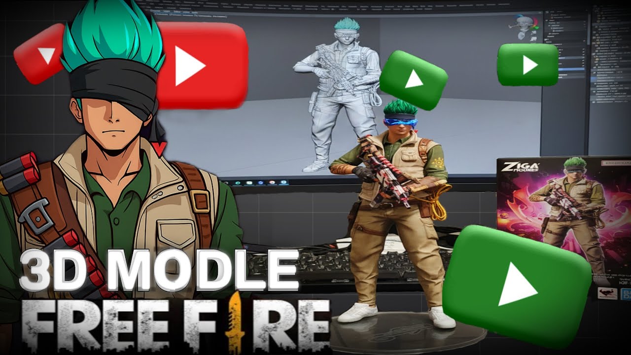 HOW TO CREATE AI 3D MODEL | FREE FIRE 3D AI MODEL WITH AI 🔥 | FREE FIRE ...