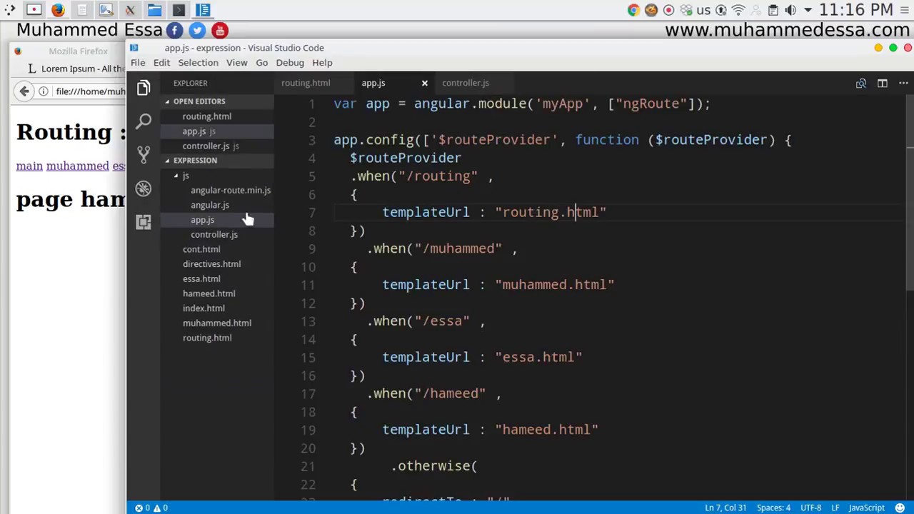15 Angular Js Routing And Controllers Youtube 9847