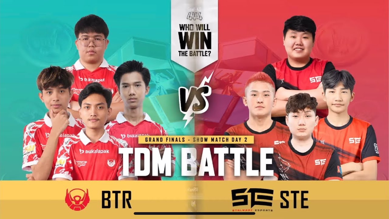 STE vs BTR 4v4 proper TDM fight@PUBGMOBILEEsports @ActionGaming1 - YouTube