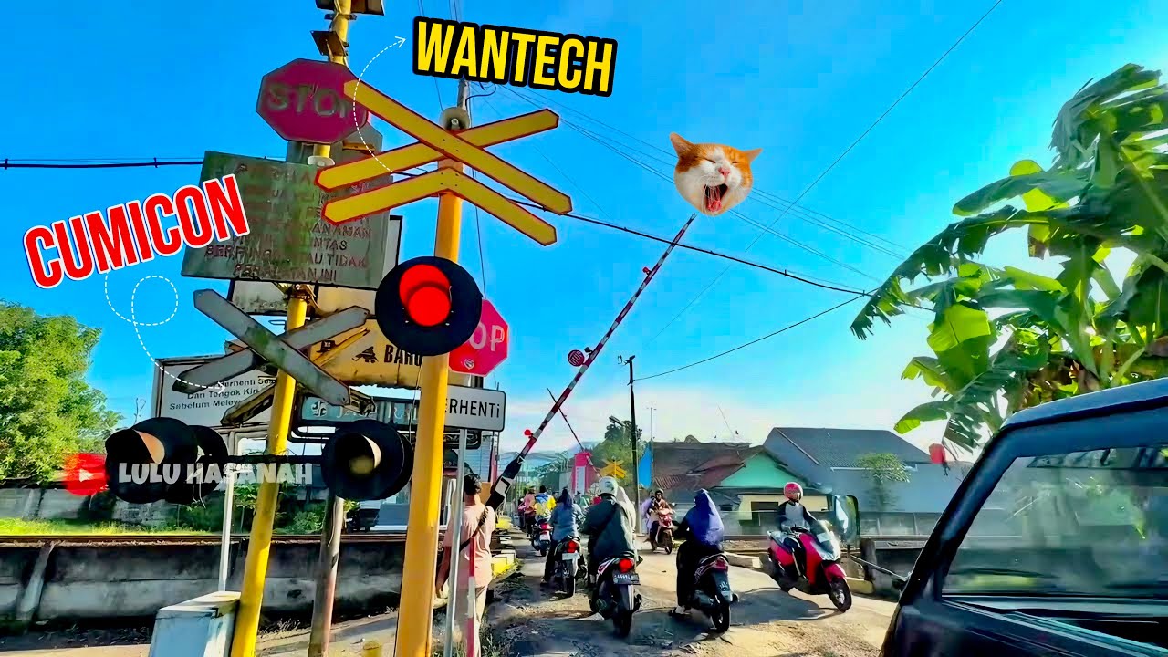 EX CUMICON! Perlintasan Kereta Api JPL 541 Tambak, Banyumas Jawa Tengah ...