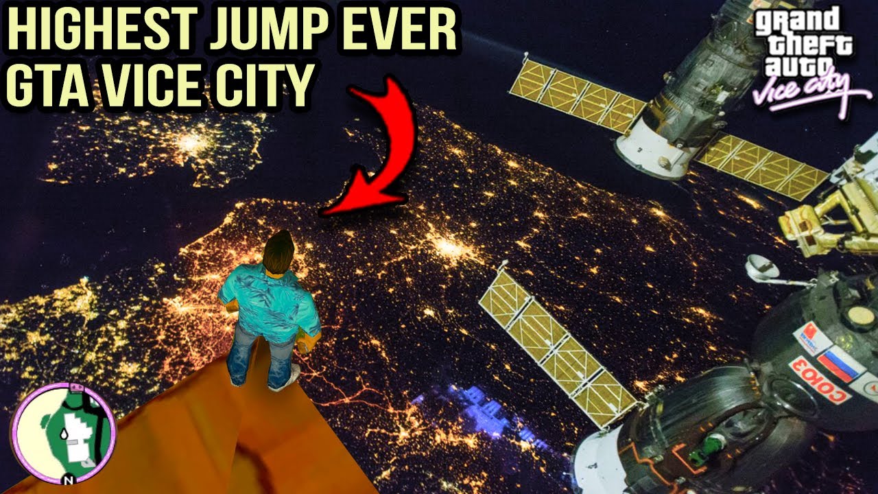 Jumping From Highest Tower Ever in GTA Vice City Secret Place Maximum ...