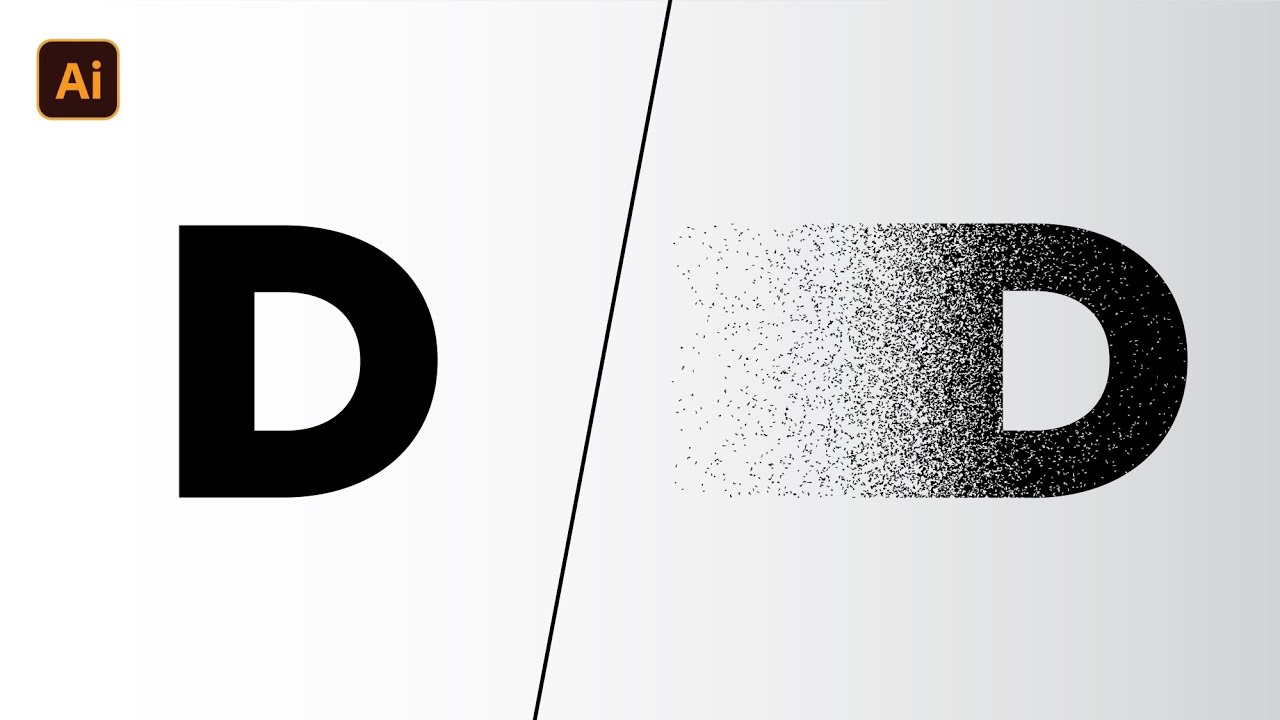 Dispersion Text Effect in Illustrator | Creative Tutorial - YouTube
