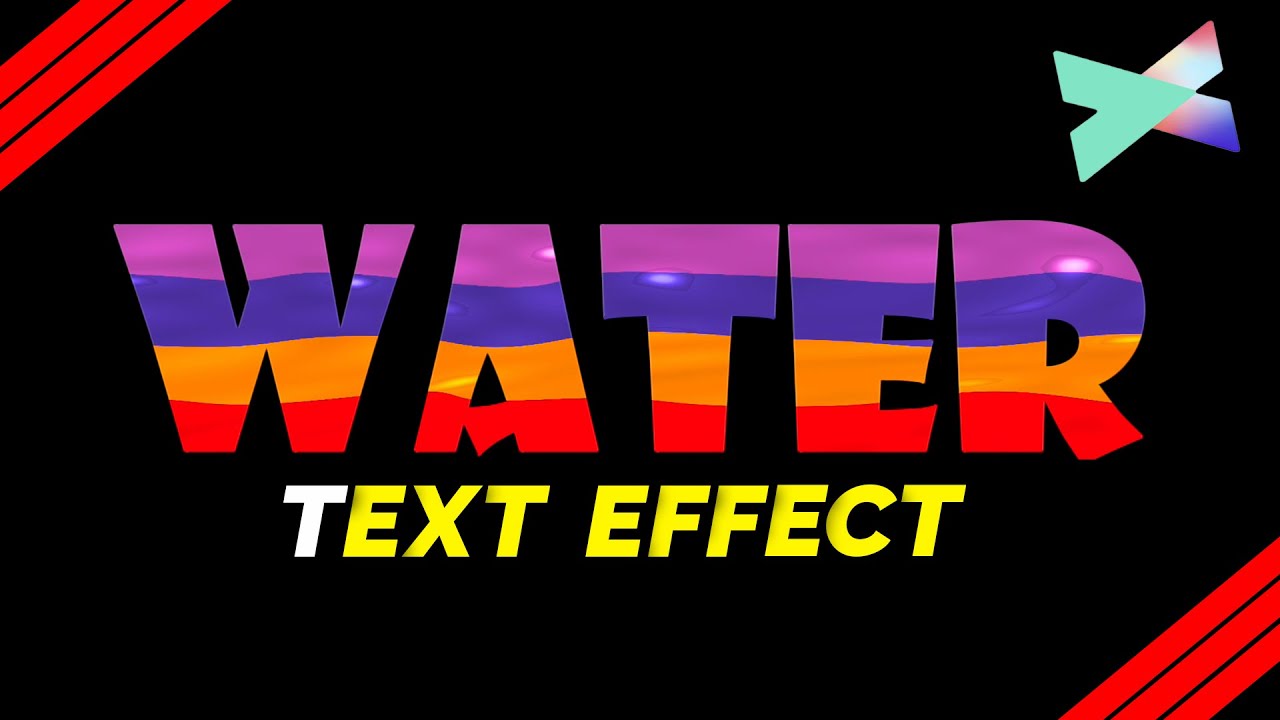 Water Flow Or Liquid Text Effect On Filmora X | Filmora Video Editing ...