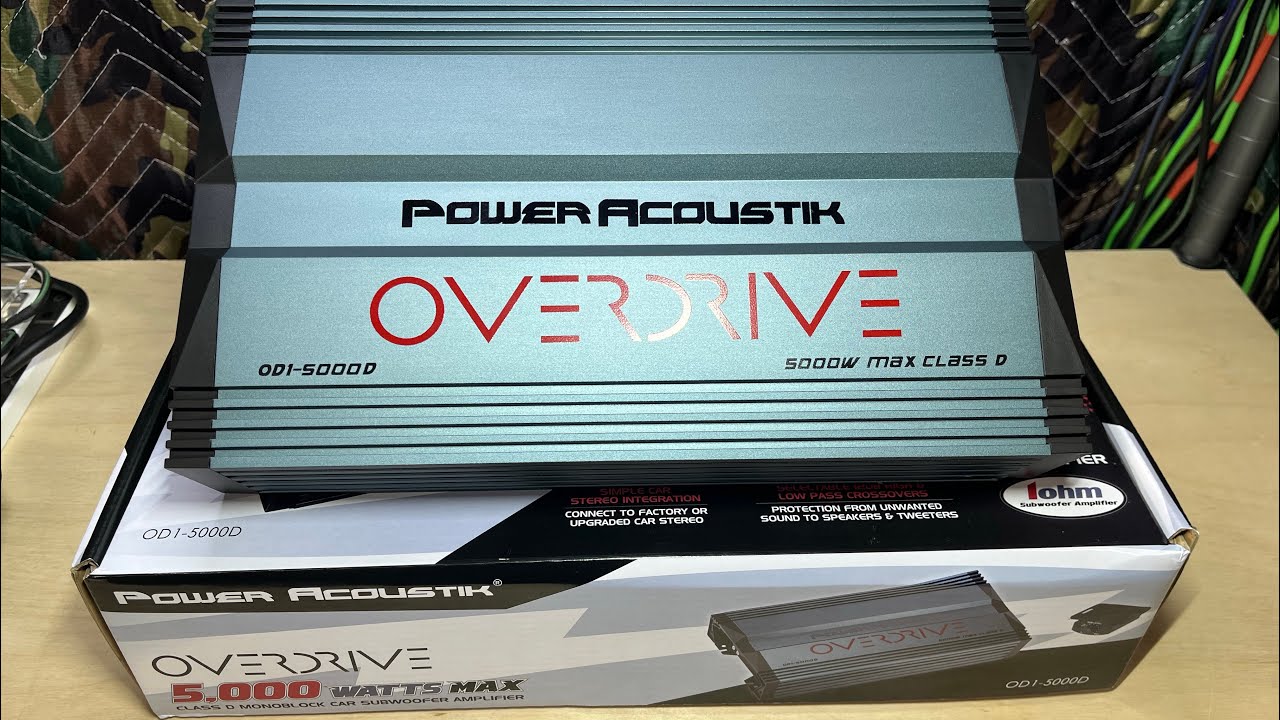 Power Acoustik OD1-5000D Amp Dyno (2 ohm) - YouTube