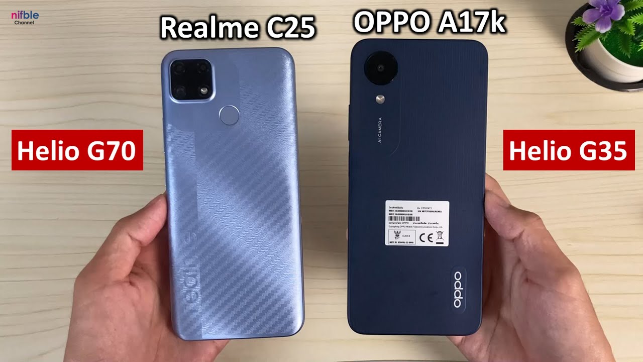OPPO A17k vs Realme C25 เทียบสปีดเทส SpeedTest Cpu Ram เครื่องไหนเร็ว ...