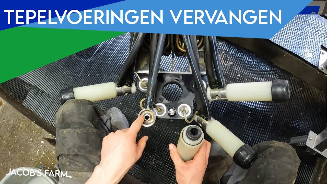 Tepelvoeringen vervangen van de Merlin M2 melkrobot Fullwood JOZ ...