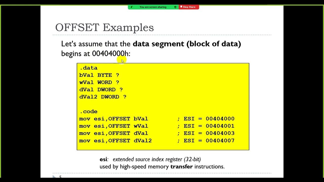 Lecture No 8, Microprocessors Fall 2022 - YouTube