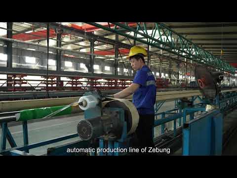 Zebung 40-meter color rubber hose fully automatic production line - YouTube
