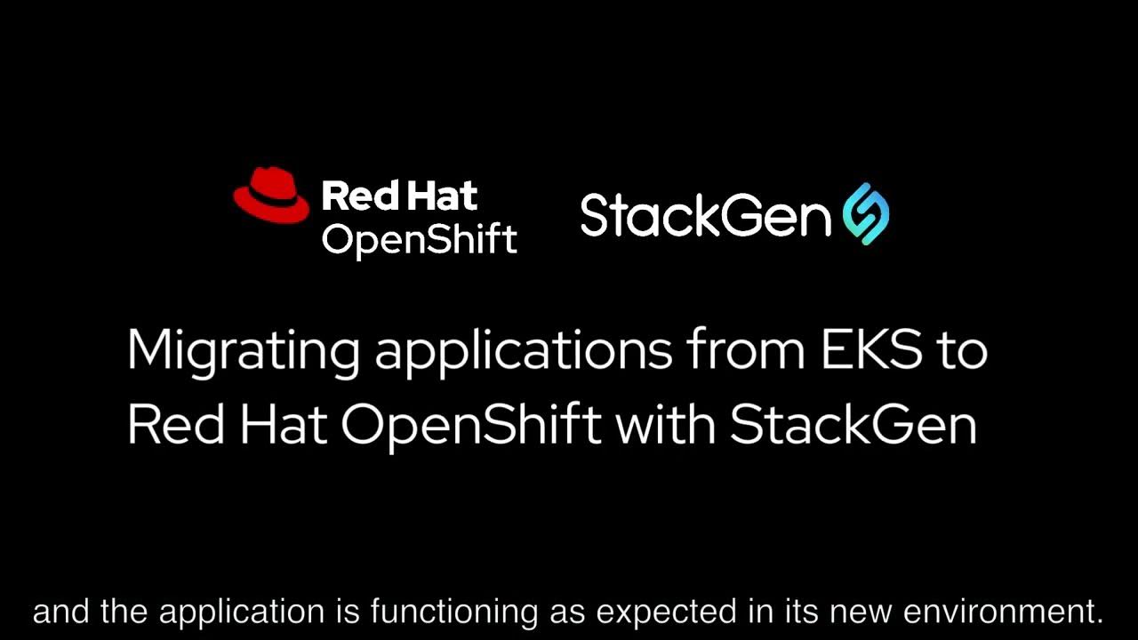 Accelerate OpenShift Adoption with StackGen - YouTube