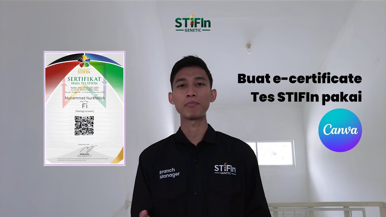 Buat e Certificate Tes STIFIn Pakai Canva 2025 - YouTube