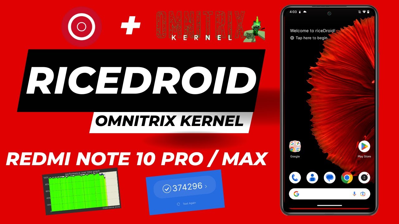 RICEDROID WITH OMNITRIX KERNEL FOR REDMI NOTE 10 PRO / PRO MAX - YouTube