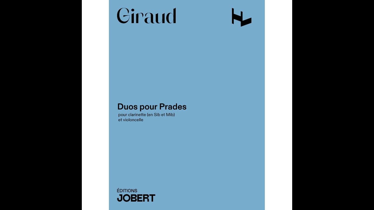 Duos pour Prades, Suzanne Giraud - Duo pour clarinette et violoncelle ...