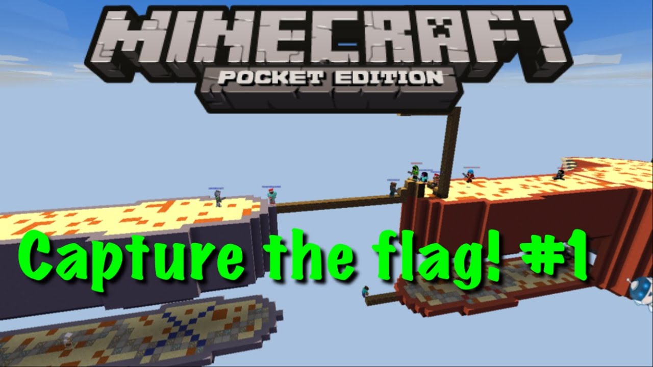 Minecraft Pocket Edition Capture the Flag #1 Carrying - YouTube