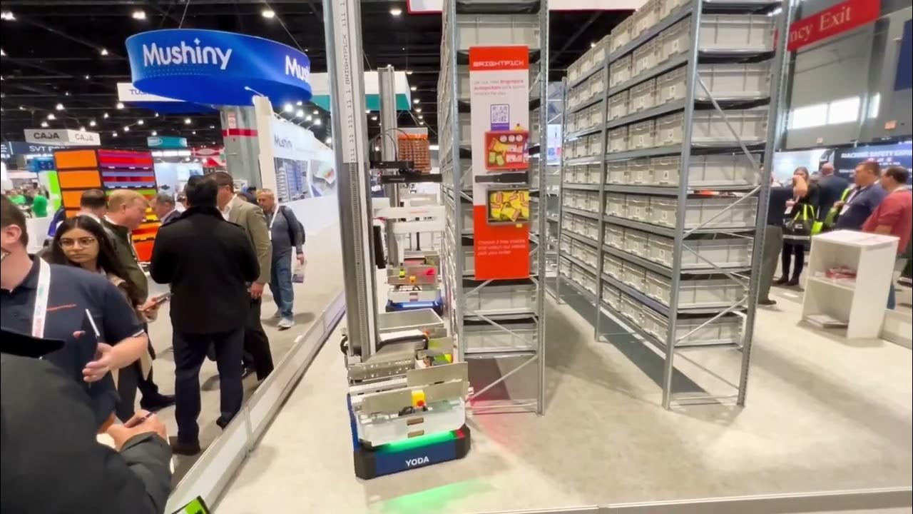 World's first autonomous mobile picking robot at ProMat 2023 | Coming to Modex 2024 | Brightpick ...