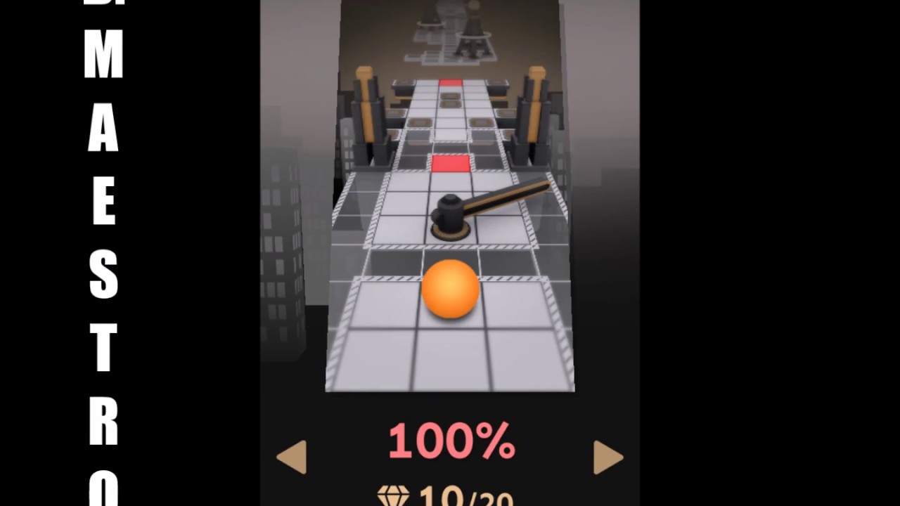 Rolling Sky CITY level 6/ VI Walkthrough, Easy way - YouTube