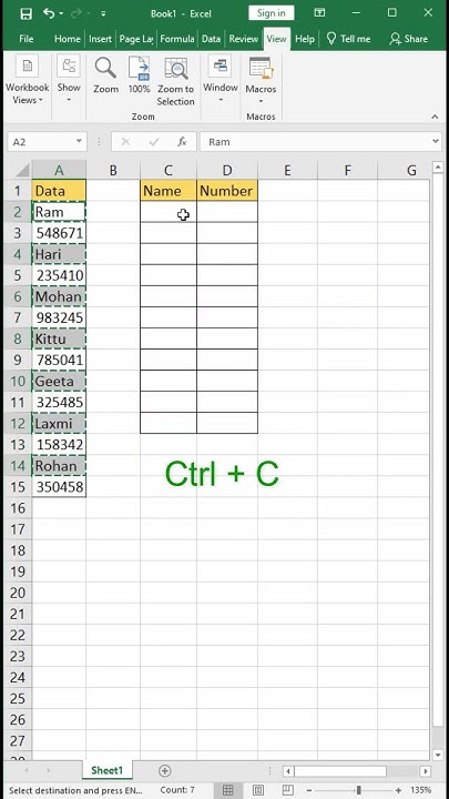 Excel Rearrange Data | Excel Tips to Arrange Text and Number Data #exceltipsandtricks - YouTube